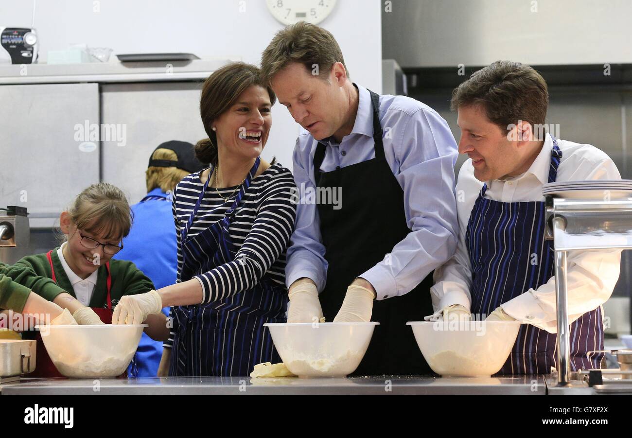 (Left-right) Molly (surname not given), Miriam Gonzalez Durantez ...