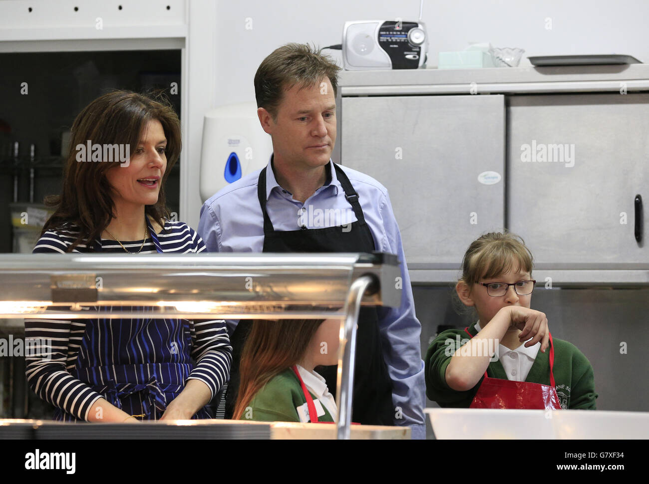 Liberal Democrat leader Nick Clegg and his wife Miriam Gonzalez ...