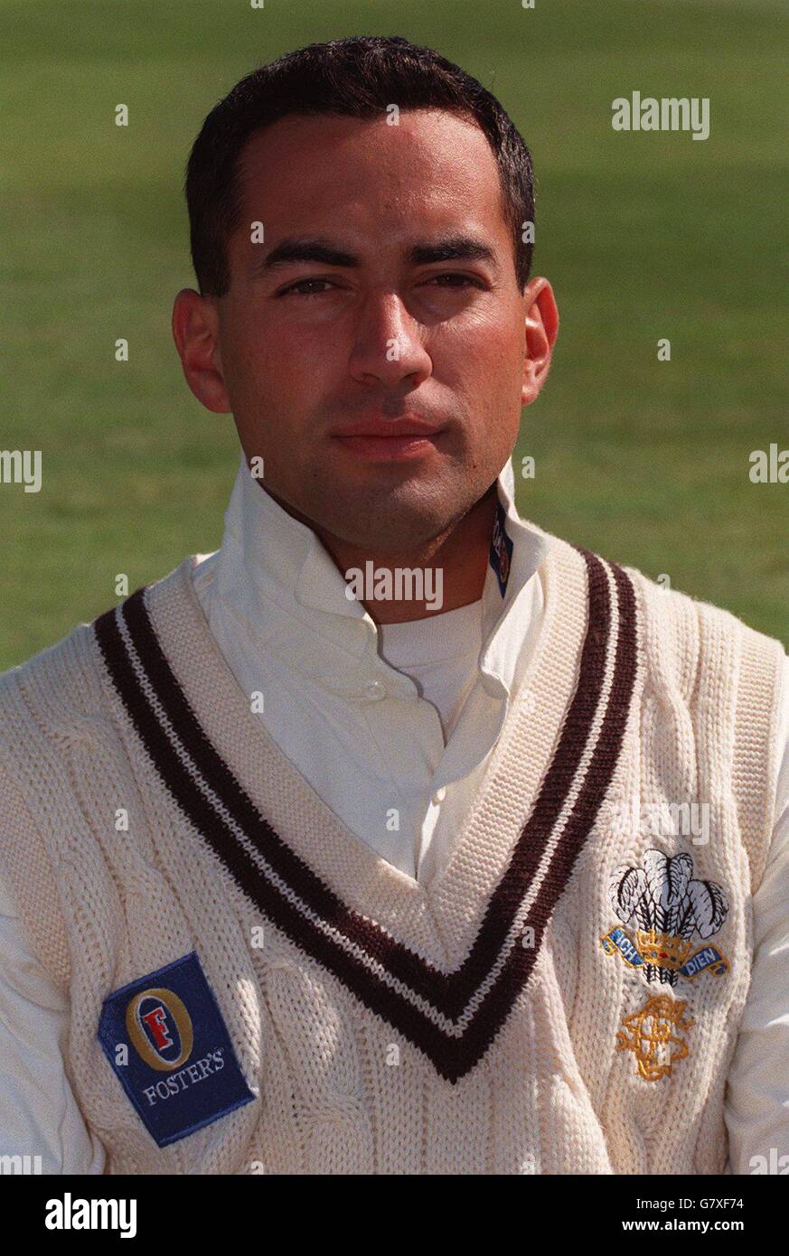 Cricket surrey ccc photocall adam hollioake hi-res stock photography ...