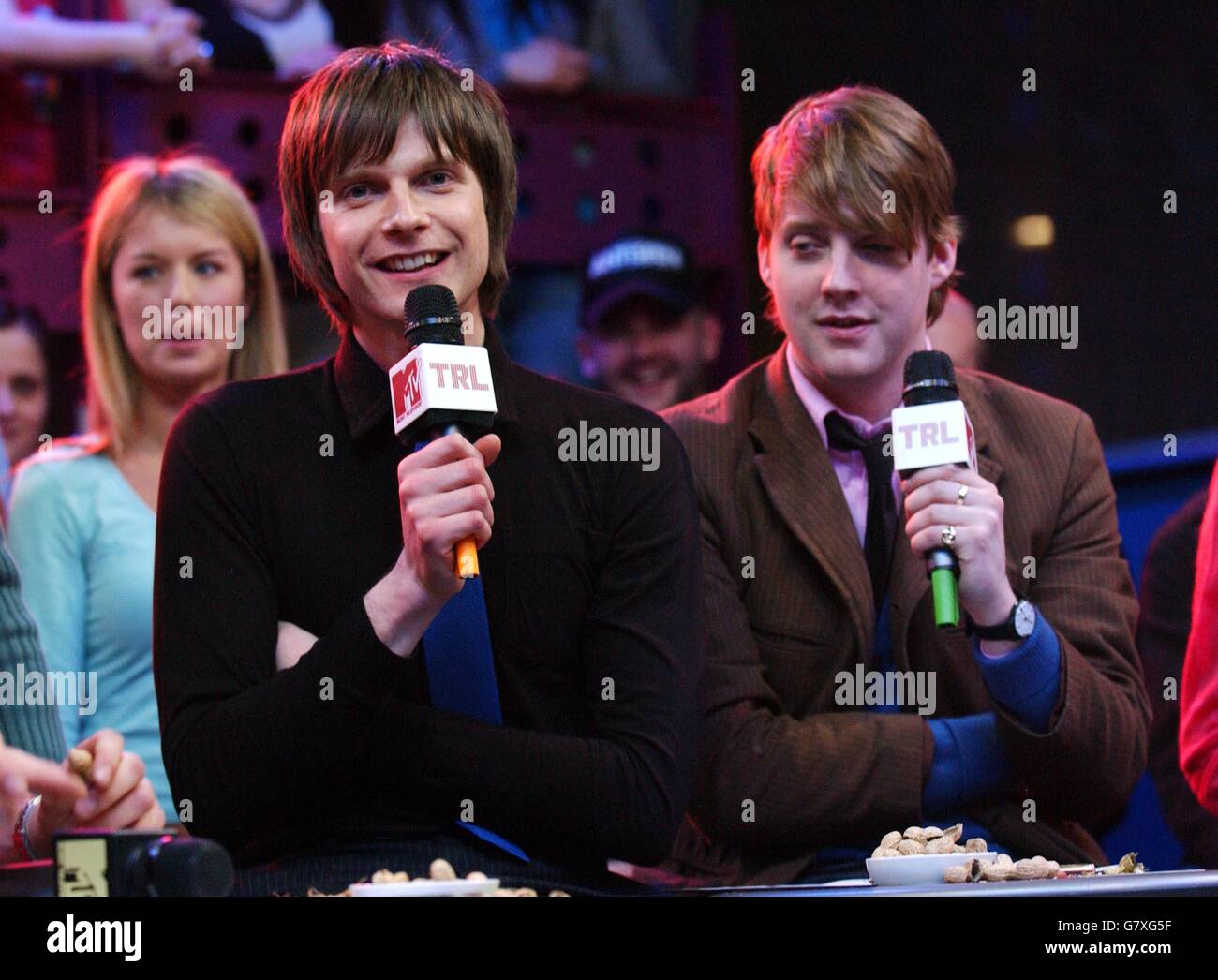 MTV's TRL - Total Request Live - Leicester Square Studios Stock Photo ...