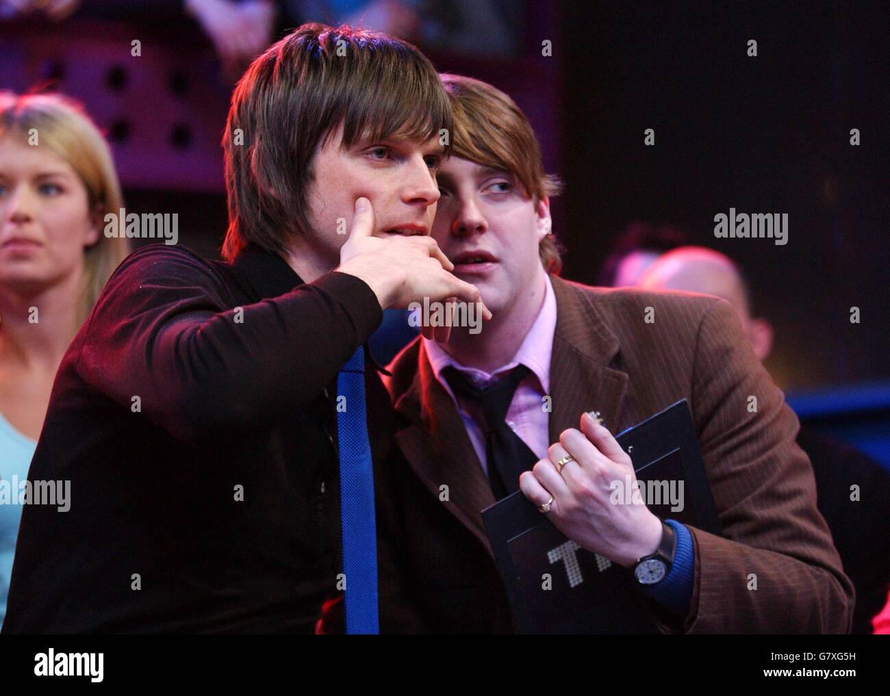 MTV's TRL - Total Request Live - Leicester Square Studios Stock Photo ...