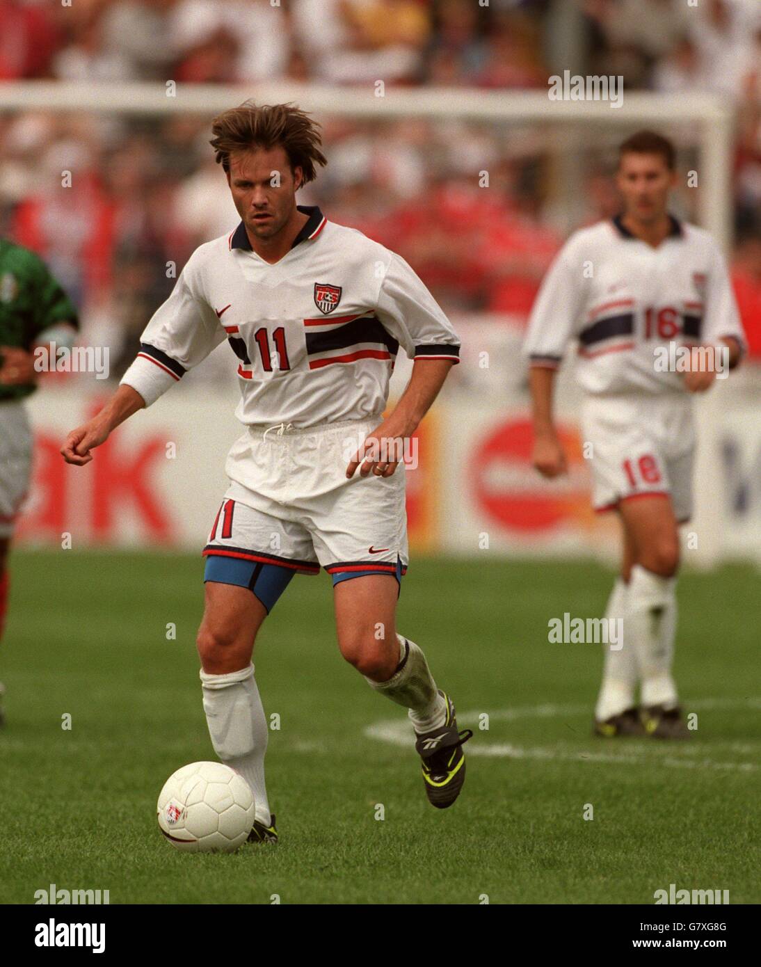 International Soccer - World Cup Qualifier - USA v Mexico. Eric Wynalda ...