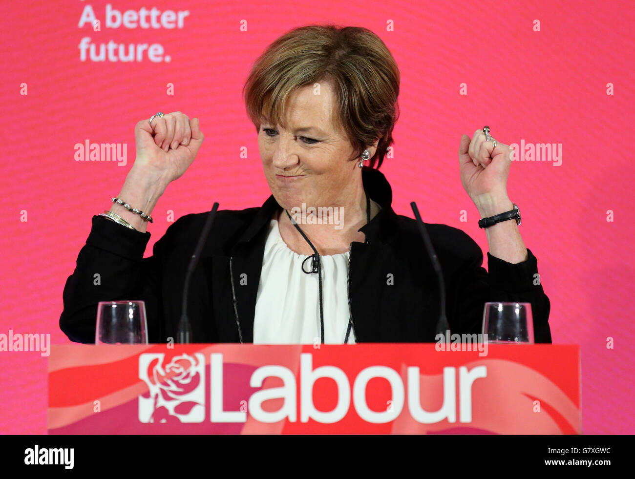 TV cook Delia Smith speaks at a Labour Party rally held at Brighton ...