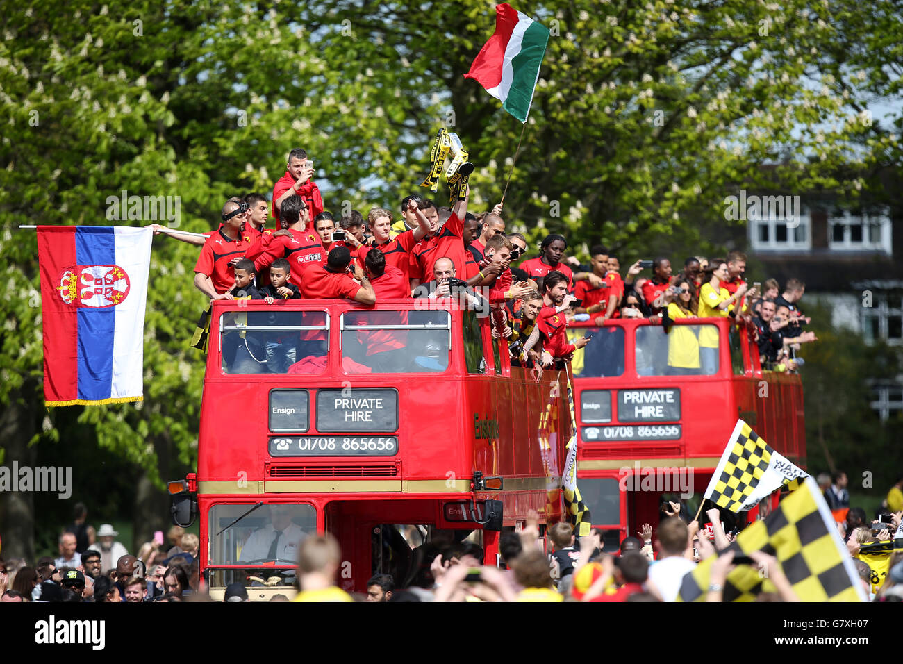 Soccer - Sky Bet Championship - Watford Parade - Watford. The Watford ...