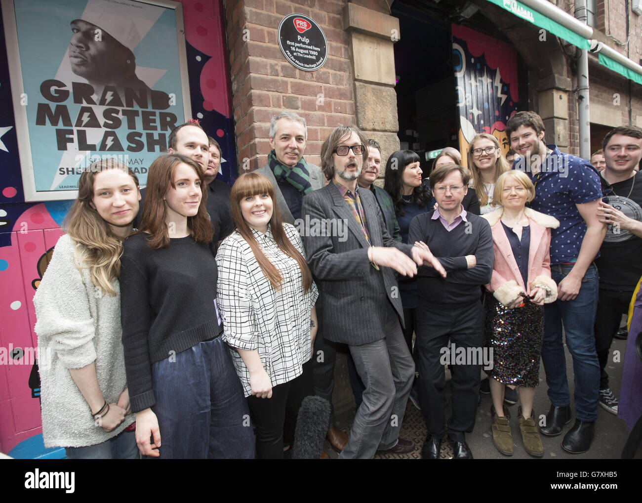 Pulp (left to right) Jarvis Cocker, Steve Mackey, Mark Webber, Nick ...