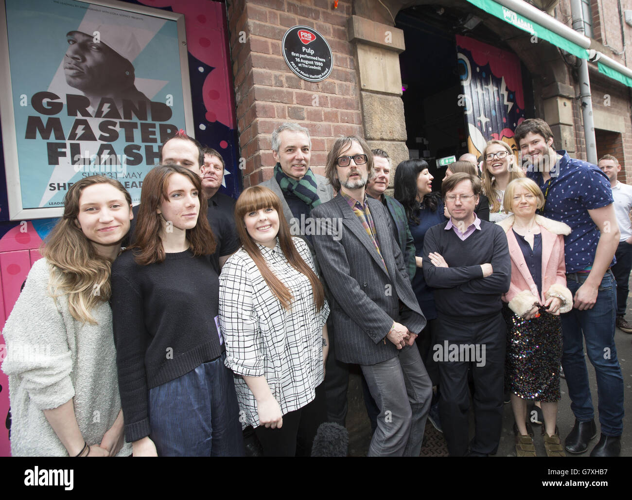 Pulp (left to right) Jarvis Cocker, Steve Mackey, Mark Webber, Nick ...
