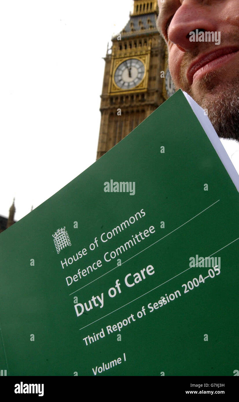 A Copy Of The House Of Commons Defence Committees Duty Of Care