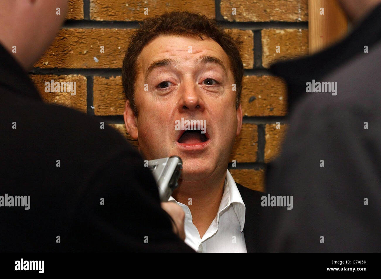 Director of Motherwell Football Club John Boyle talks to reporters ...