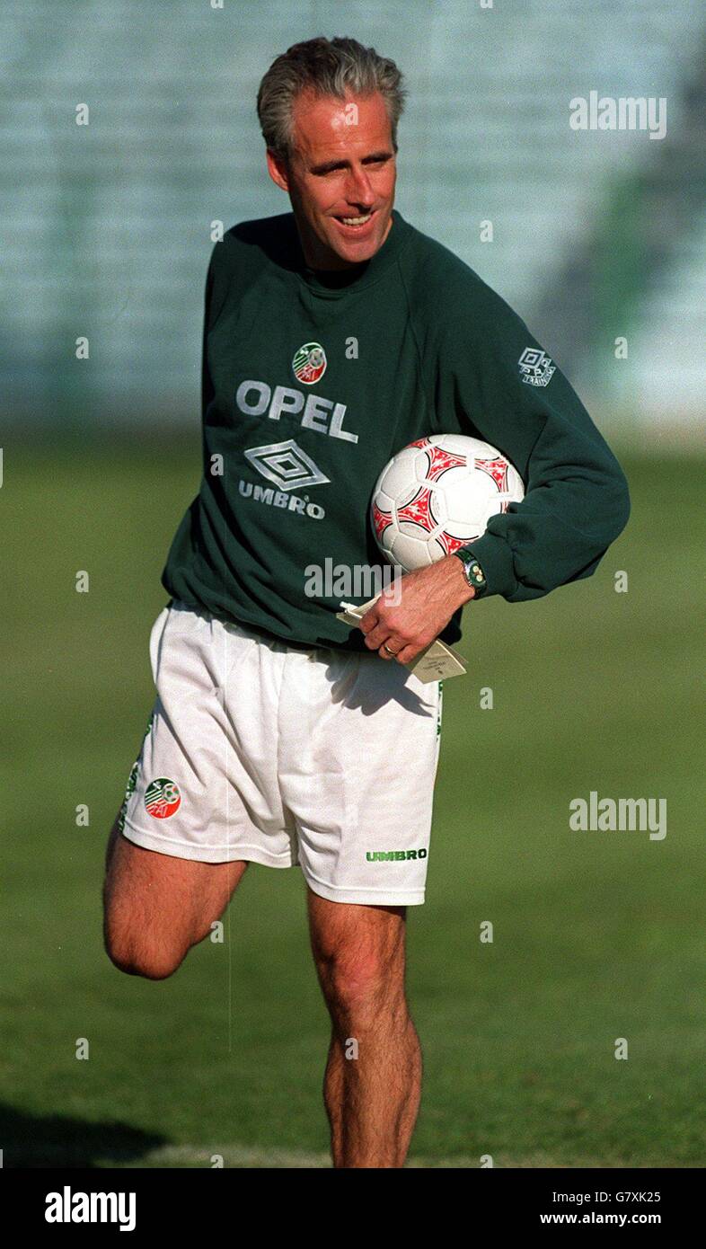 International Soccer. Ireland Training. Mick McCarthy, Ireland manager ...