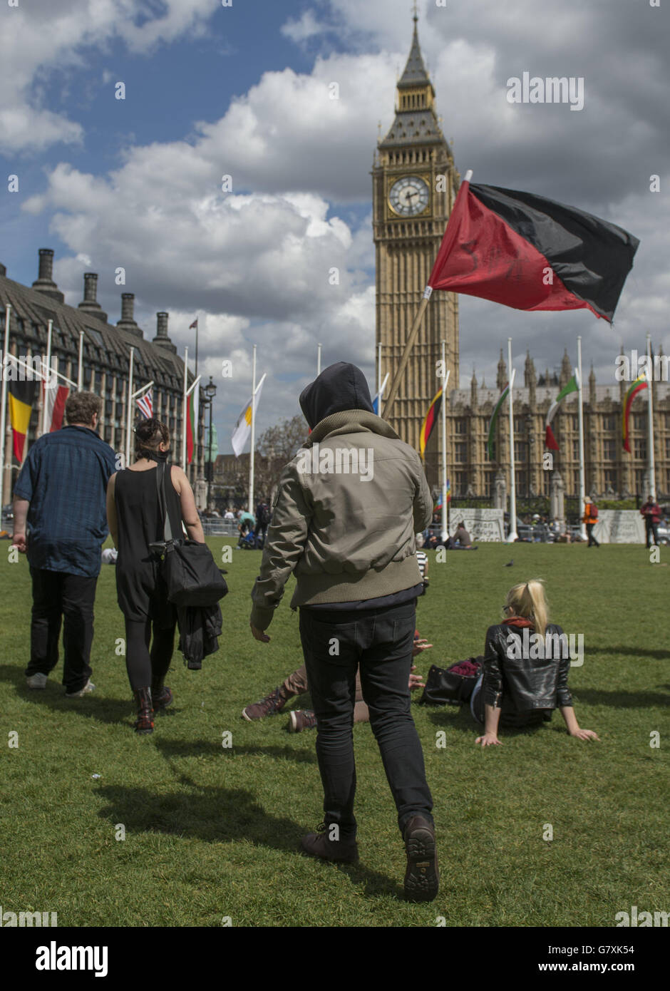 Anarchist flag hi-res stock photography and images - Alamy