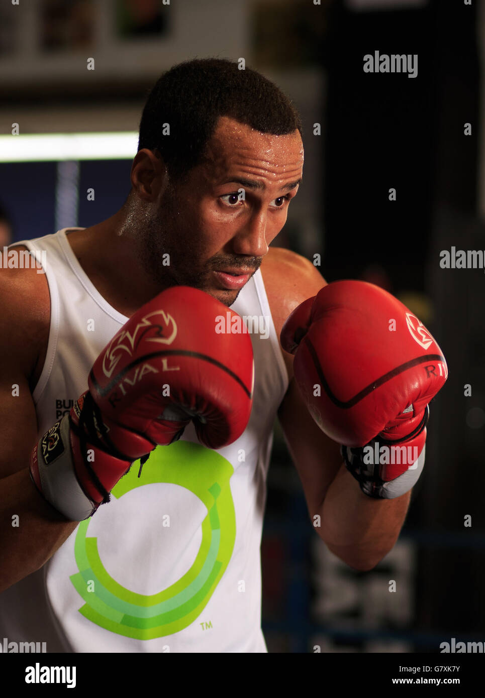 James DeGale during the Media Work Out at Stonebridge Boxing Club ...