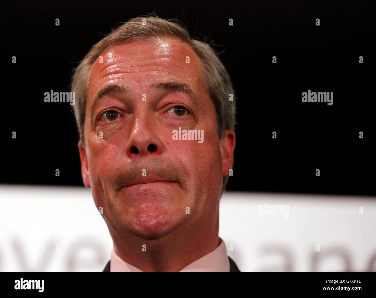 Ukip leader Nigel Farage after losing his Thanet South seat to ...