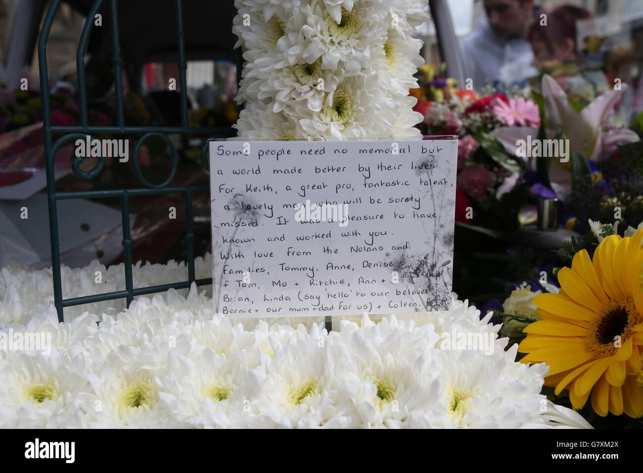 Keith Harris funeral Stock Photo - Alamy