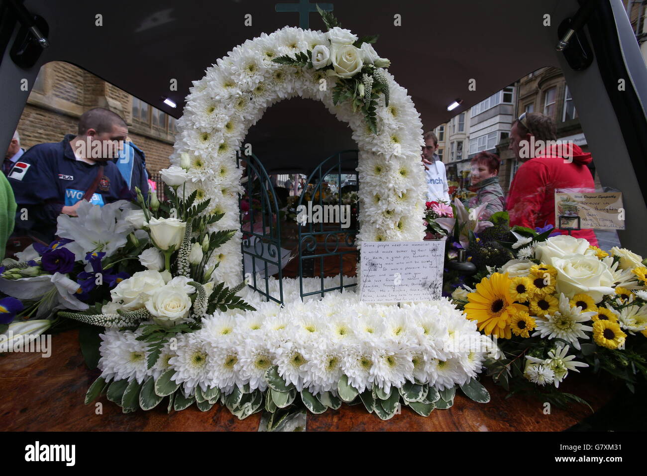 Keith Harris funeral Stock Photo - Alamy