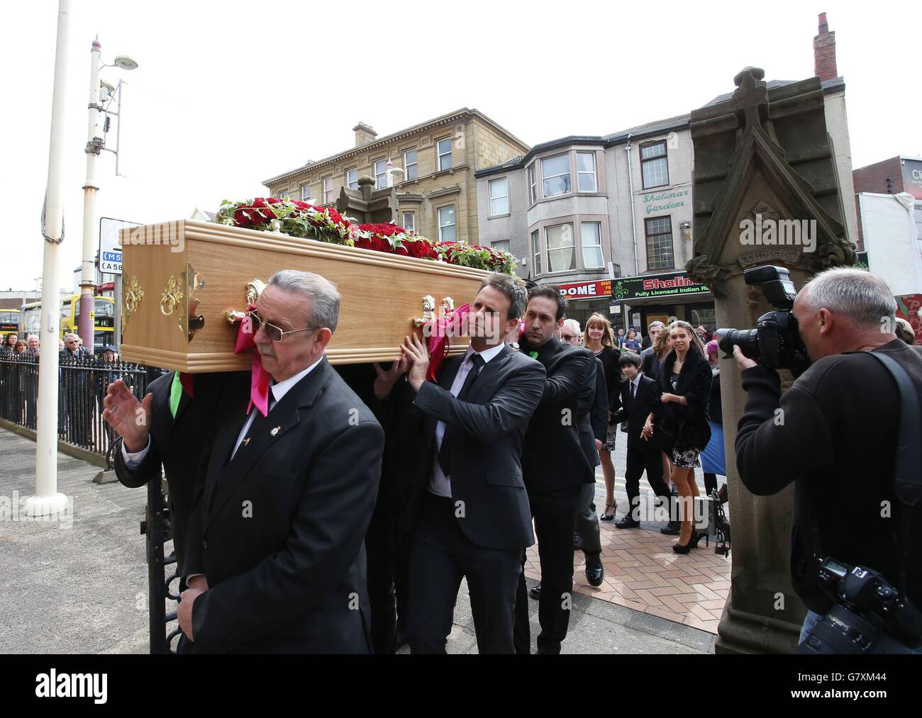 Keith Harris funeral Stock Photo - Alamy