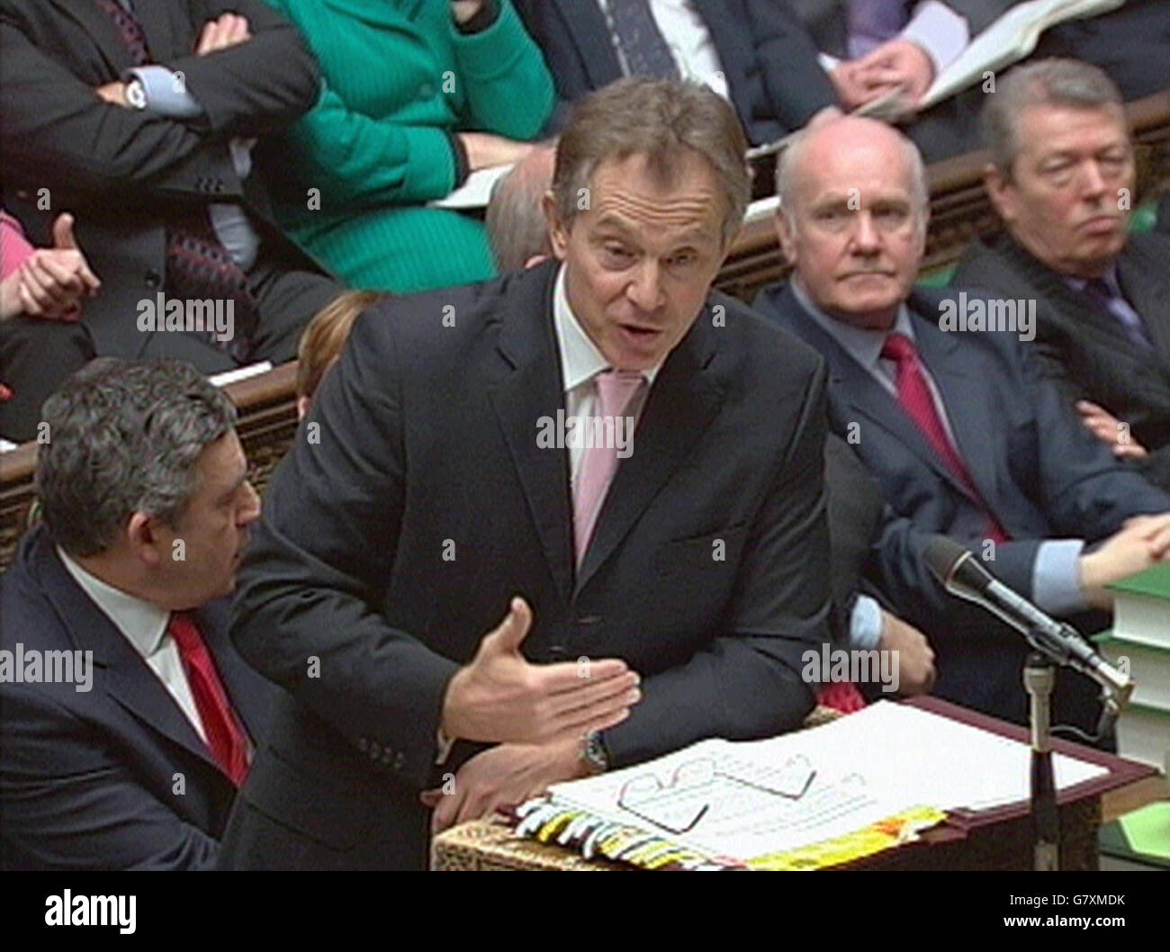 Prime minister tony blair prime ministers question time house commons ...