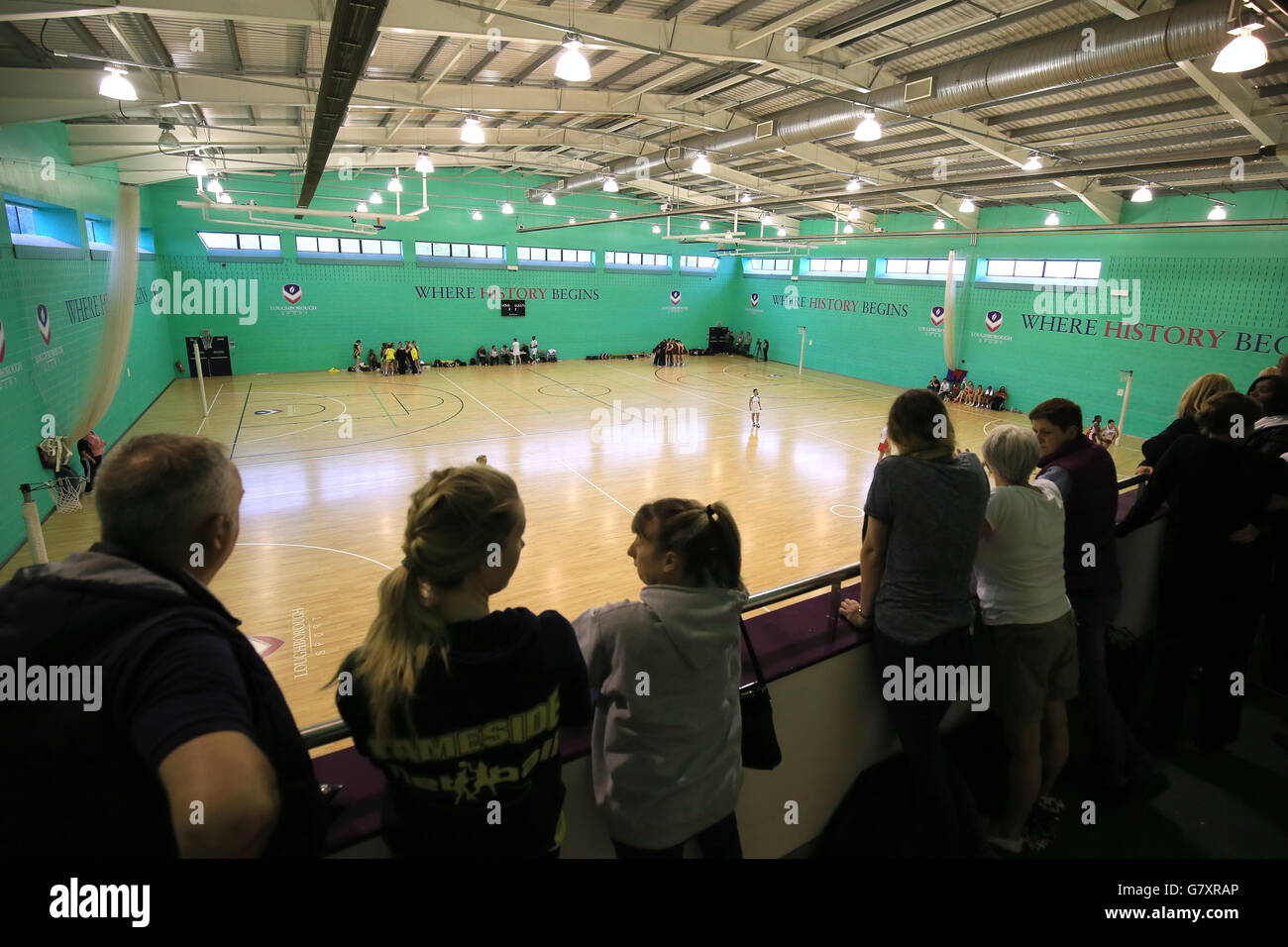 A general view of spectators viewpoint from above the courts Stock ...