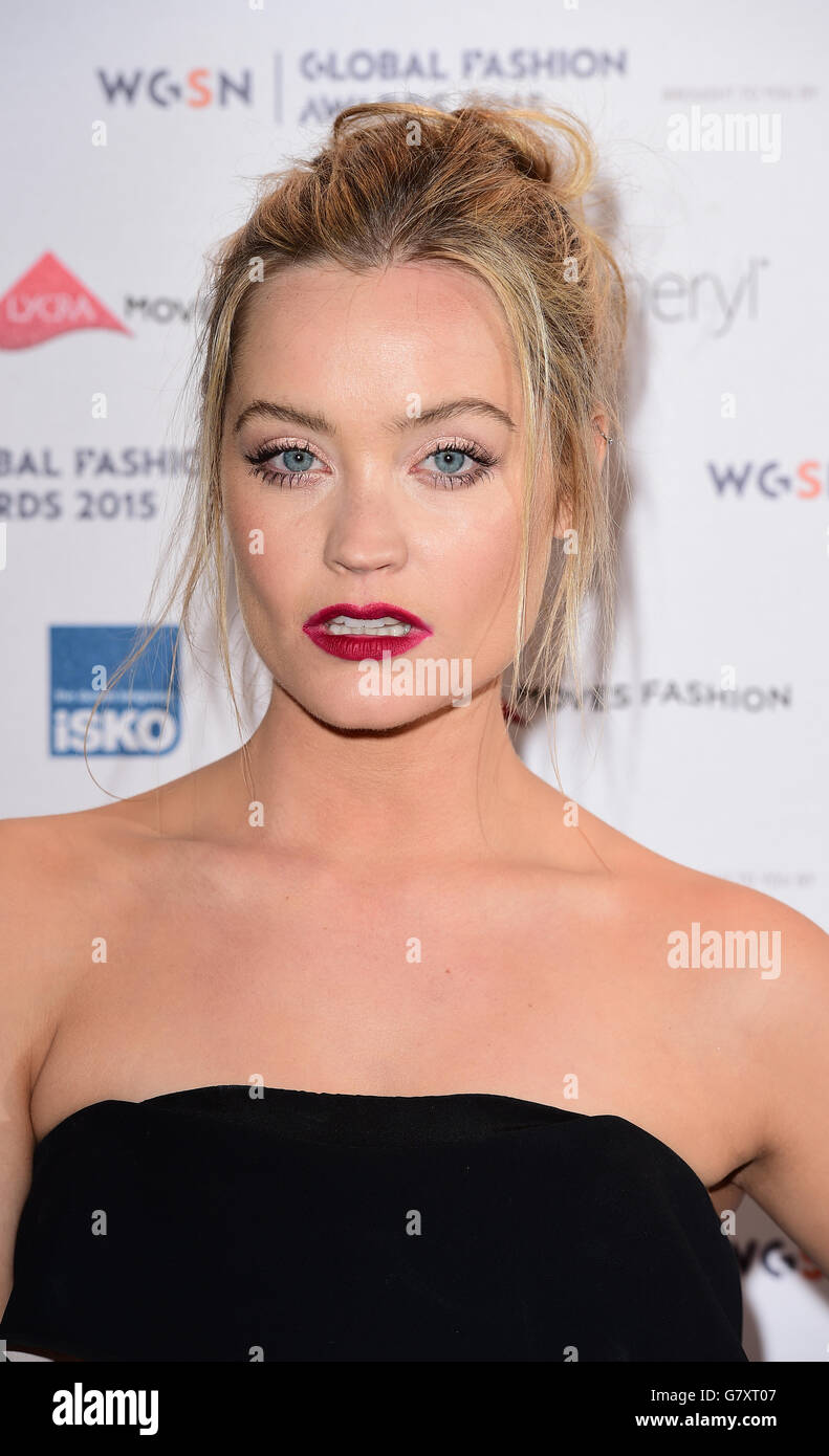 Laura Whitmore arriving at the annual Global Fashion Awards with WGSN ...