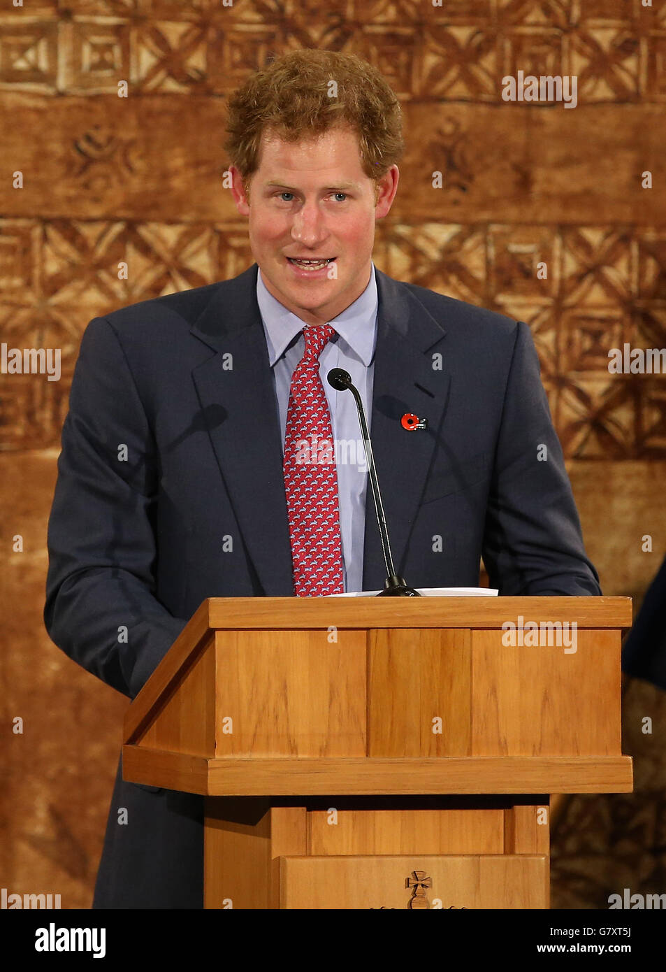 Prince Harry gives a speech at Governor General's House in Auckland on ...
