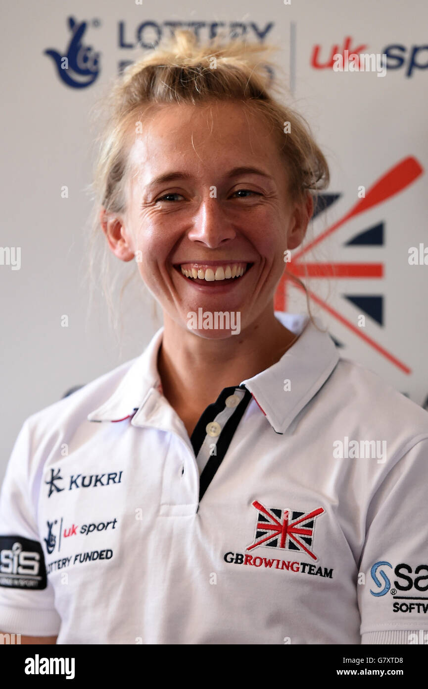 Great Britain's Katherine Copeland during a press conference at The ...