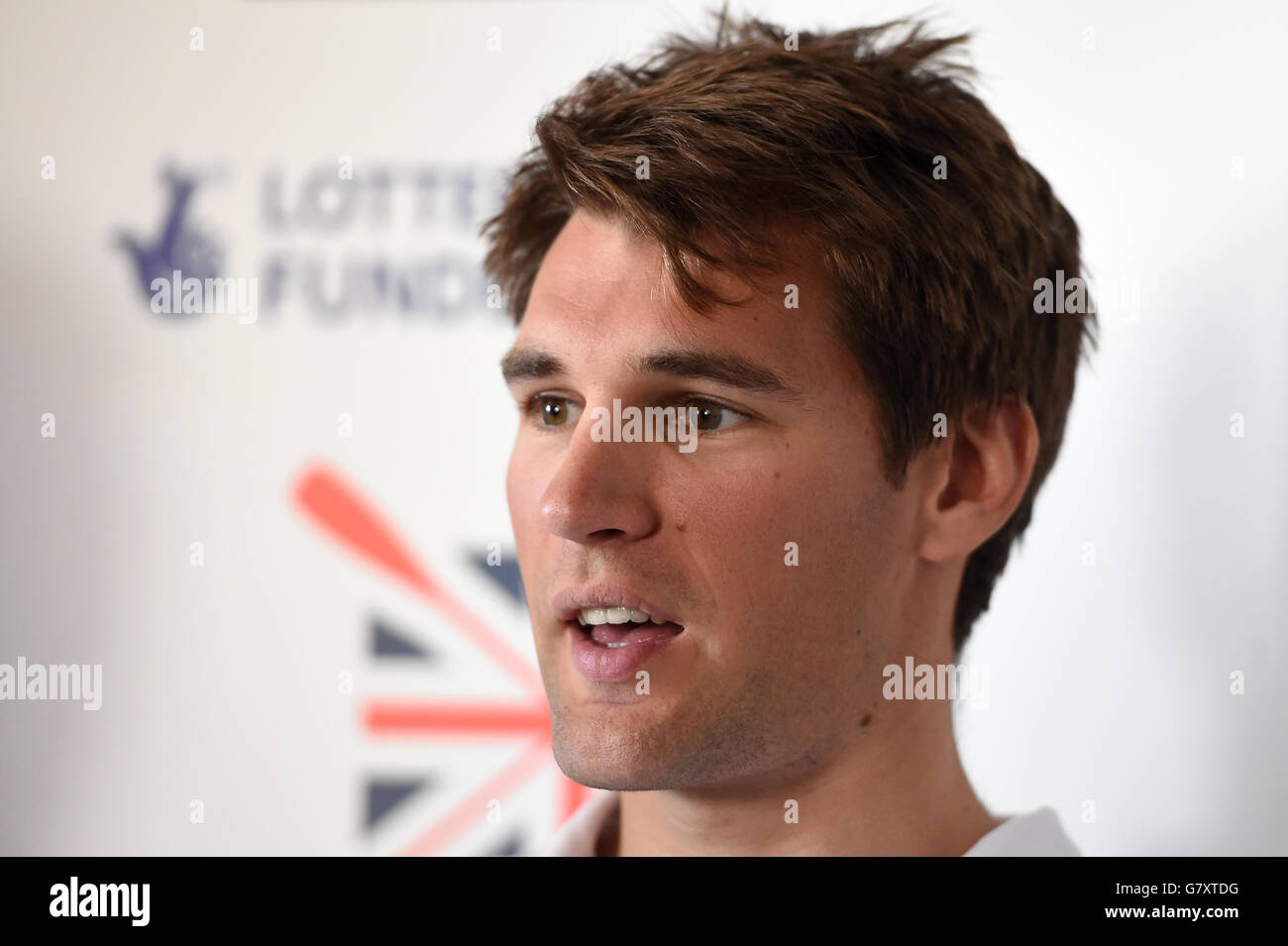 Great Britain's Graeme Thomas during a press conference at The National ...