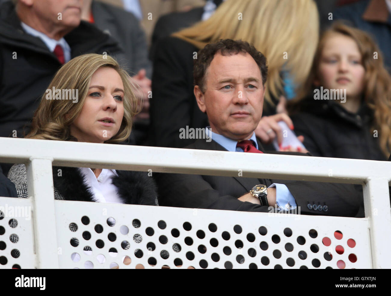 Middlesbrough chairman steve gibson in stands hi-res stock photography ...