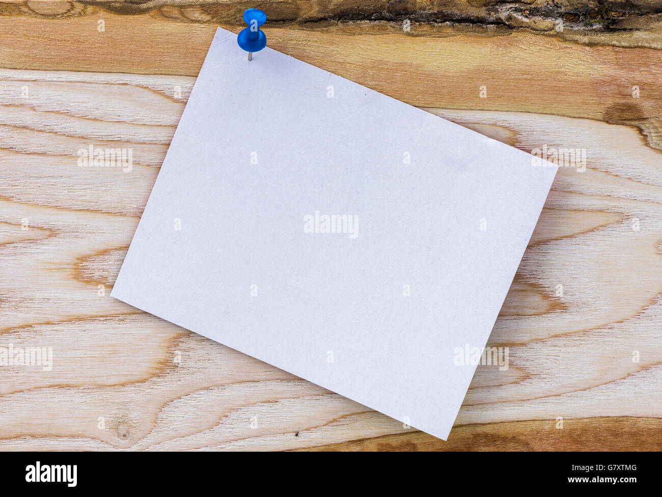 white paper on the wood background Stock Photo - Alamy