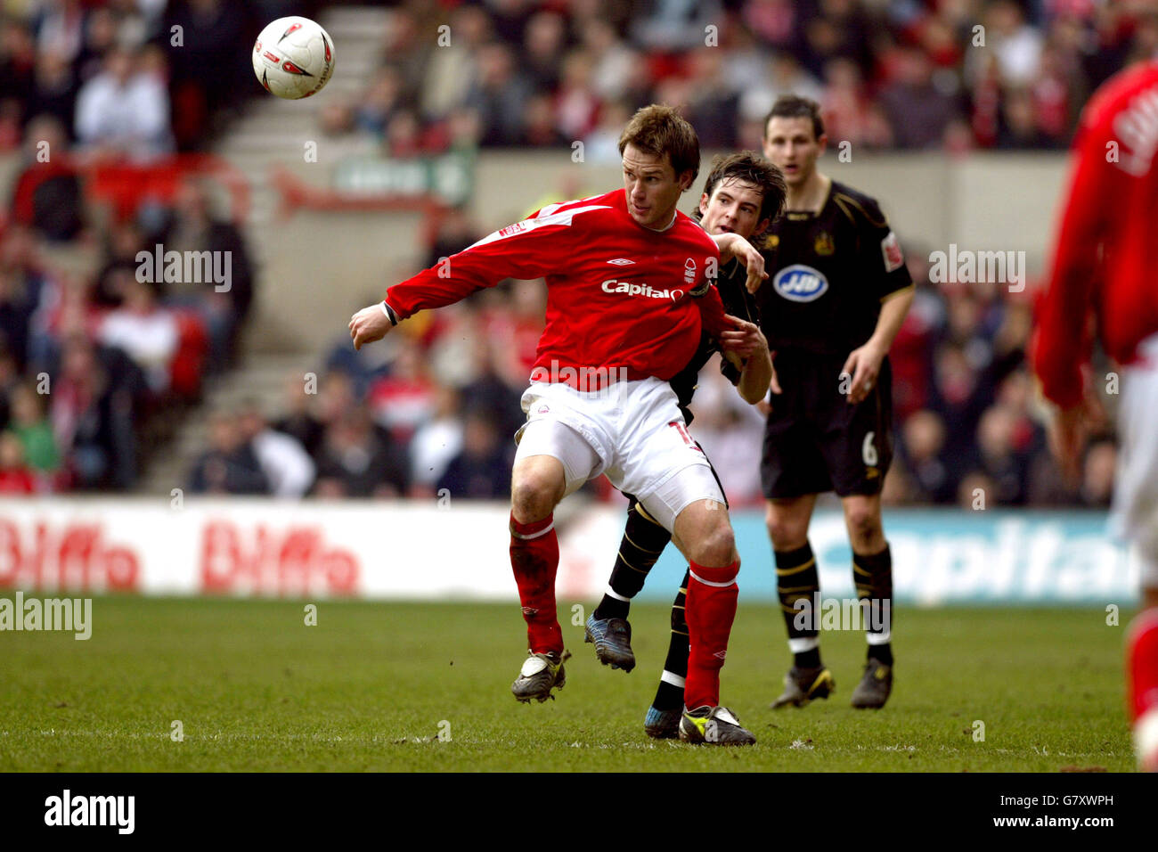 Nottingham forests gareth taylor and wigan athletics leighton baines hi ...