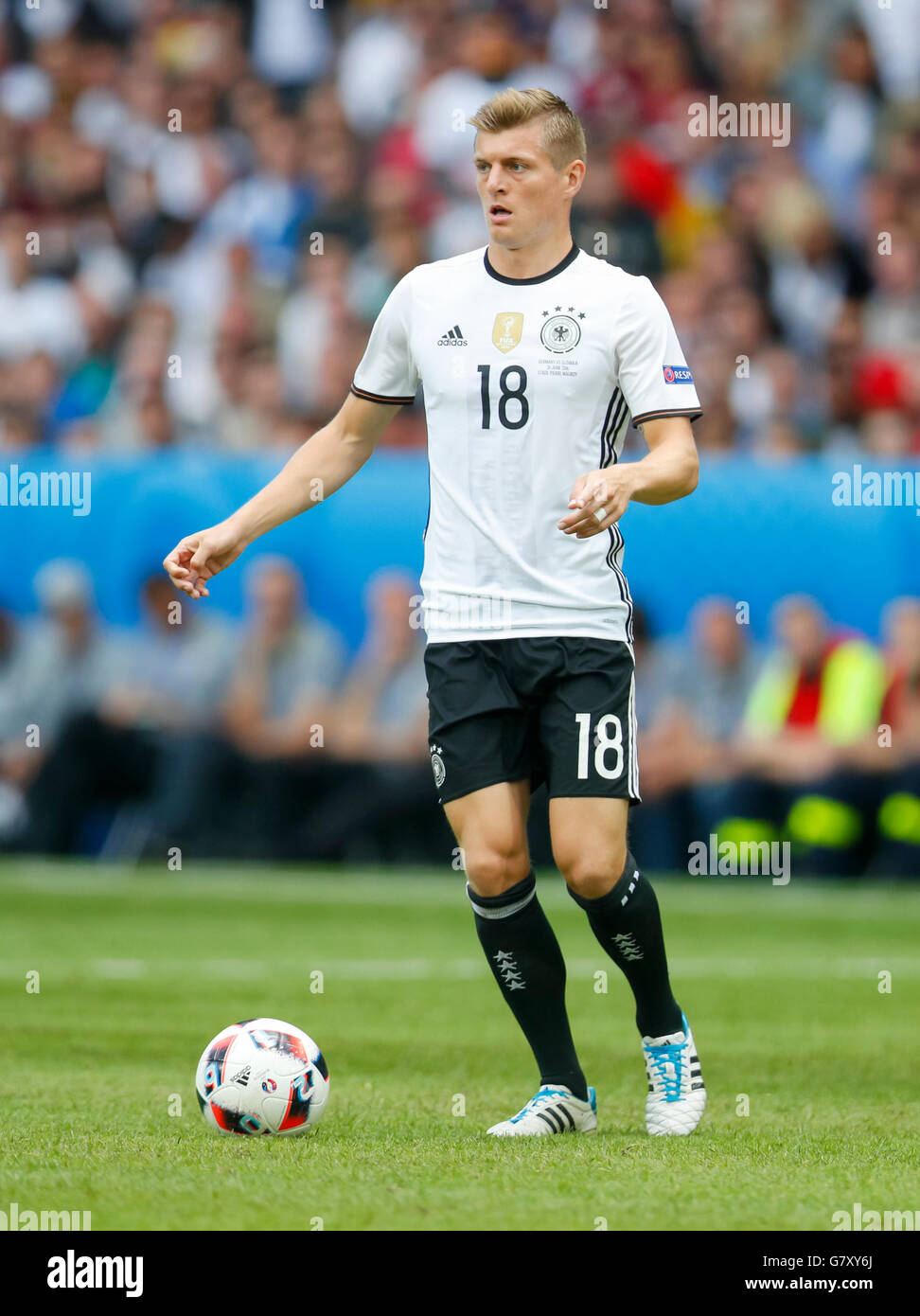 Lille, France. 26th June, 2016. Toni KROOS, DFB 18 drives the ball ...