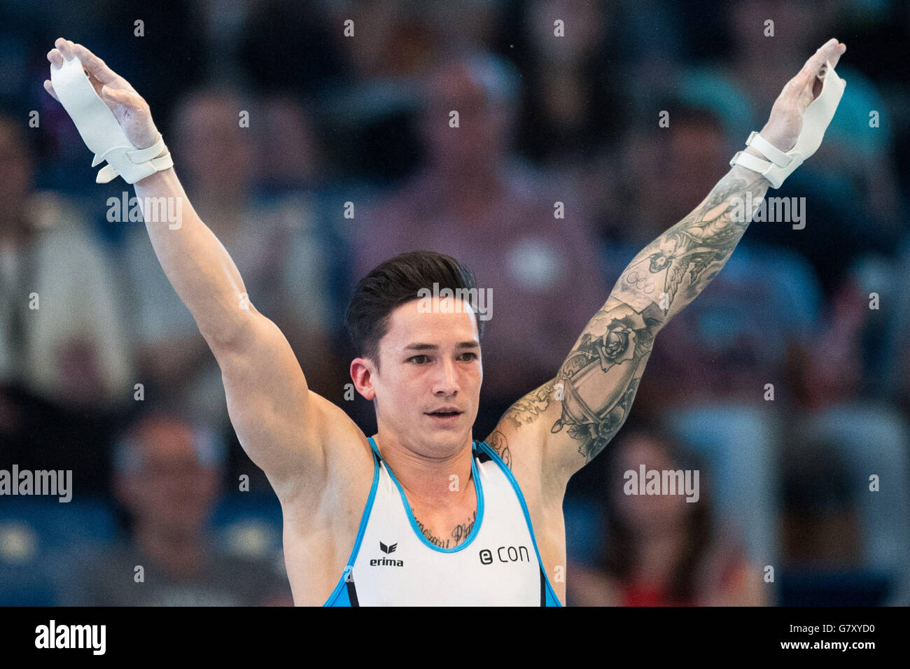 Hamburg, Germany. 26th June, 2016. Marcel Nguyen from TSV Unterhaching ...