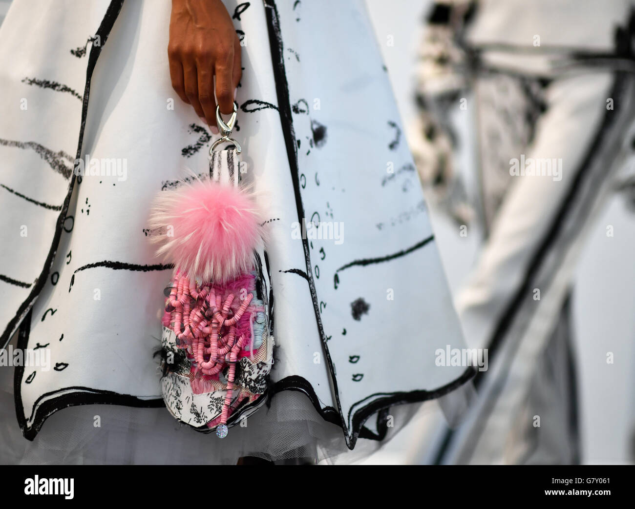 Models wear creations by Norwegian designer Edda Gimnes during the ...