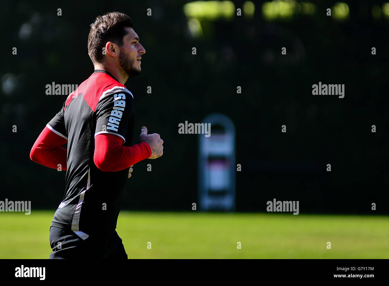 Sao Paulo, Brazil. 27th June, 2016. TRAINING SPFC - Denis during ...