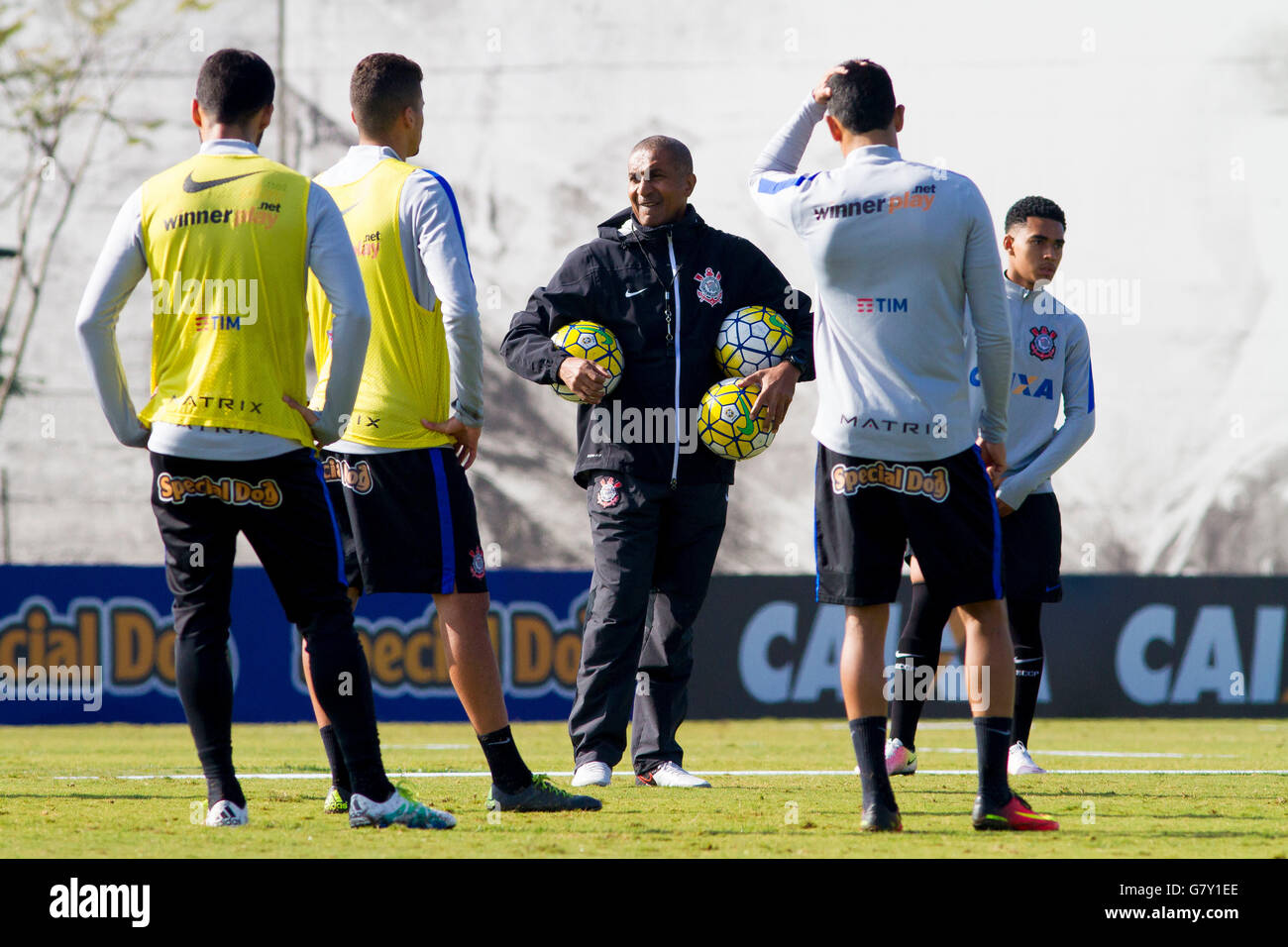 SAO PAULO, Brazil - 06/27/2016: TRAINING CORINTHIANS - Crist?v?o Borges for the Corinthians ...