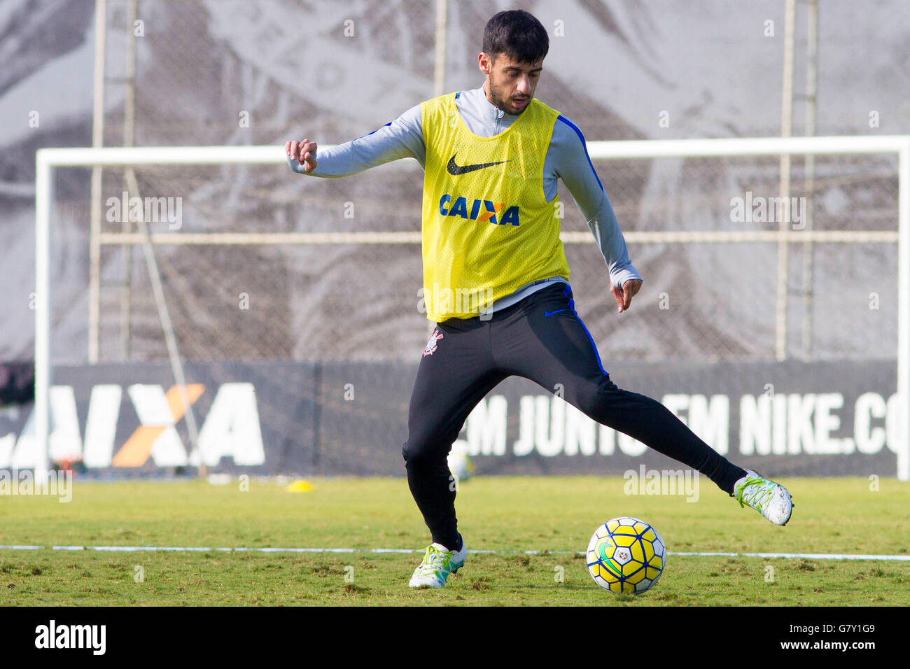 SAO PAULO, Brazil - 06/27/2016: TRAINING CORINTHIANS - Camacho during ...