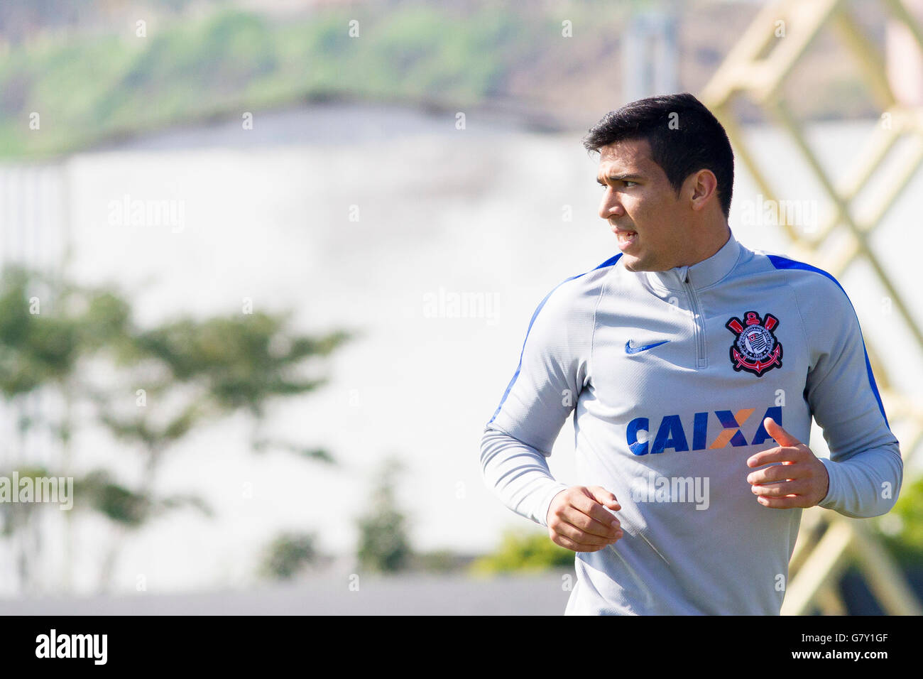 SAO PAULO, Brazil - 27/06/2016: TRAINING CORINTHIANS - Balbuena during ...