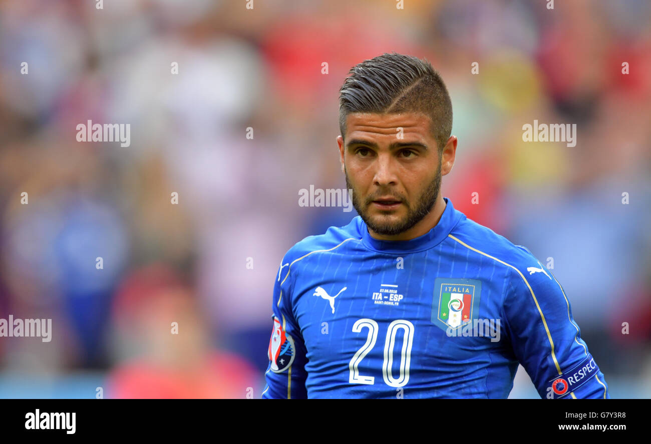 Saint-Denis, France. 27th June, 2016. Lorenzo Insigne of Italy in ...