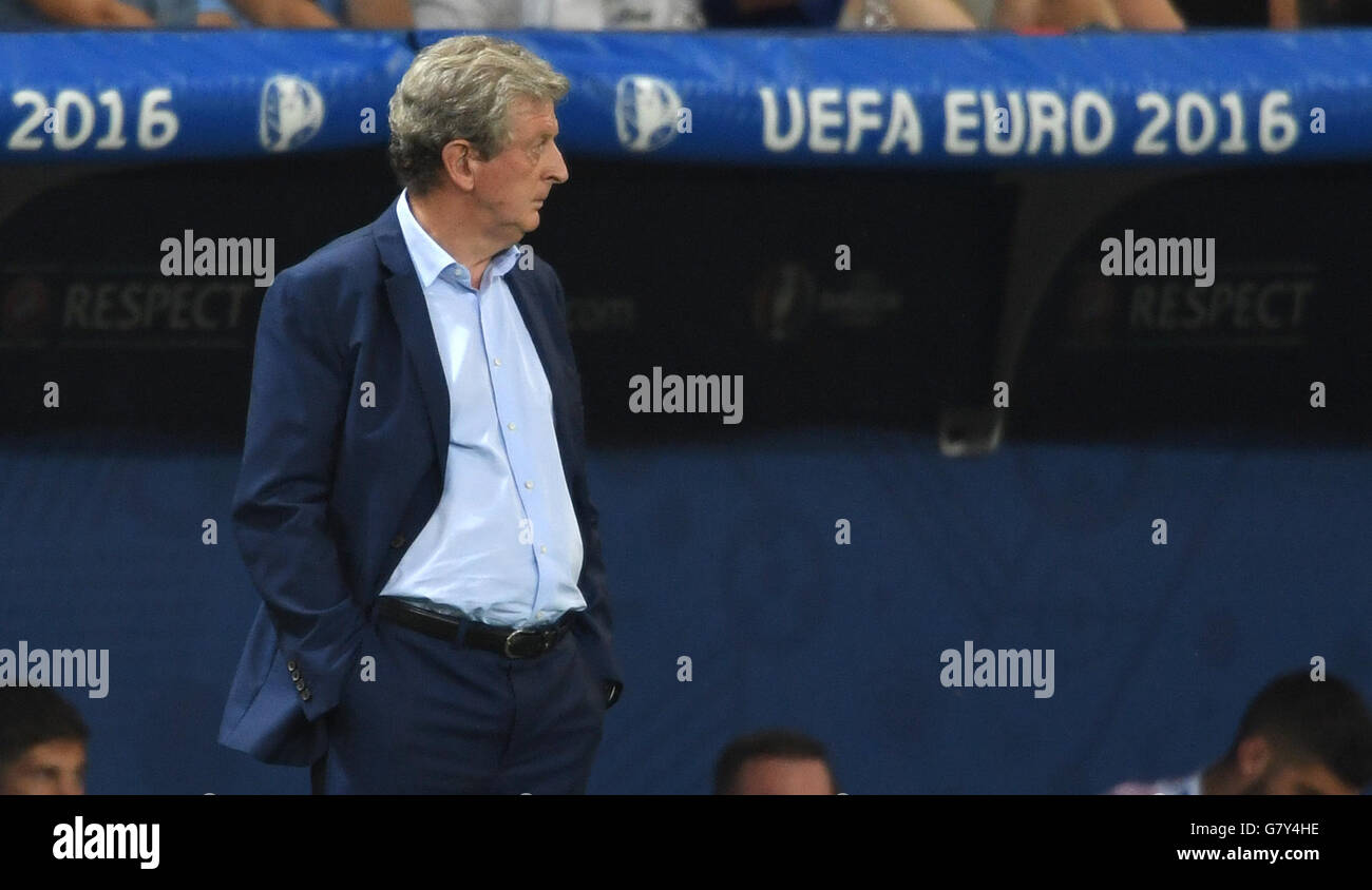 Nice, France. 27th June, 2016. Coach Roy Hodgson of England during the ...