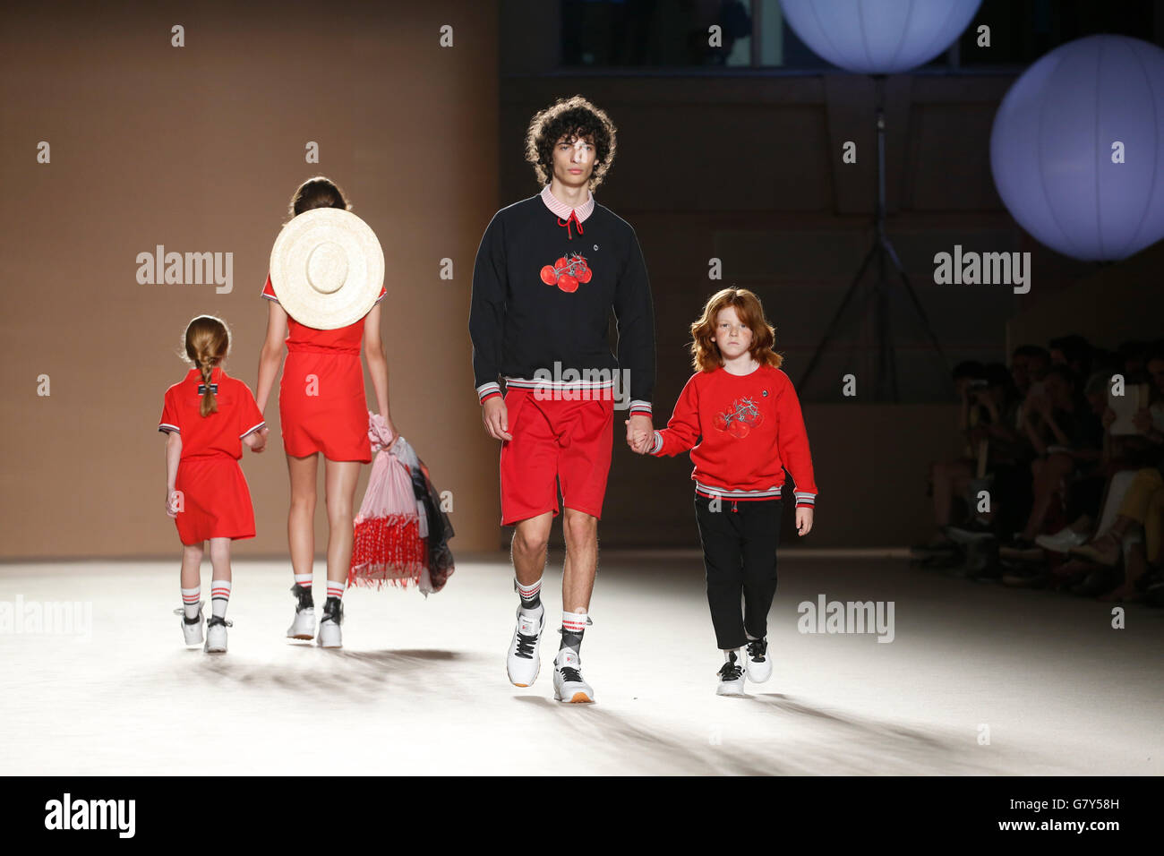 Barcelona, Spain. June 27, 2016. Models walks during the Carlotaoms ...