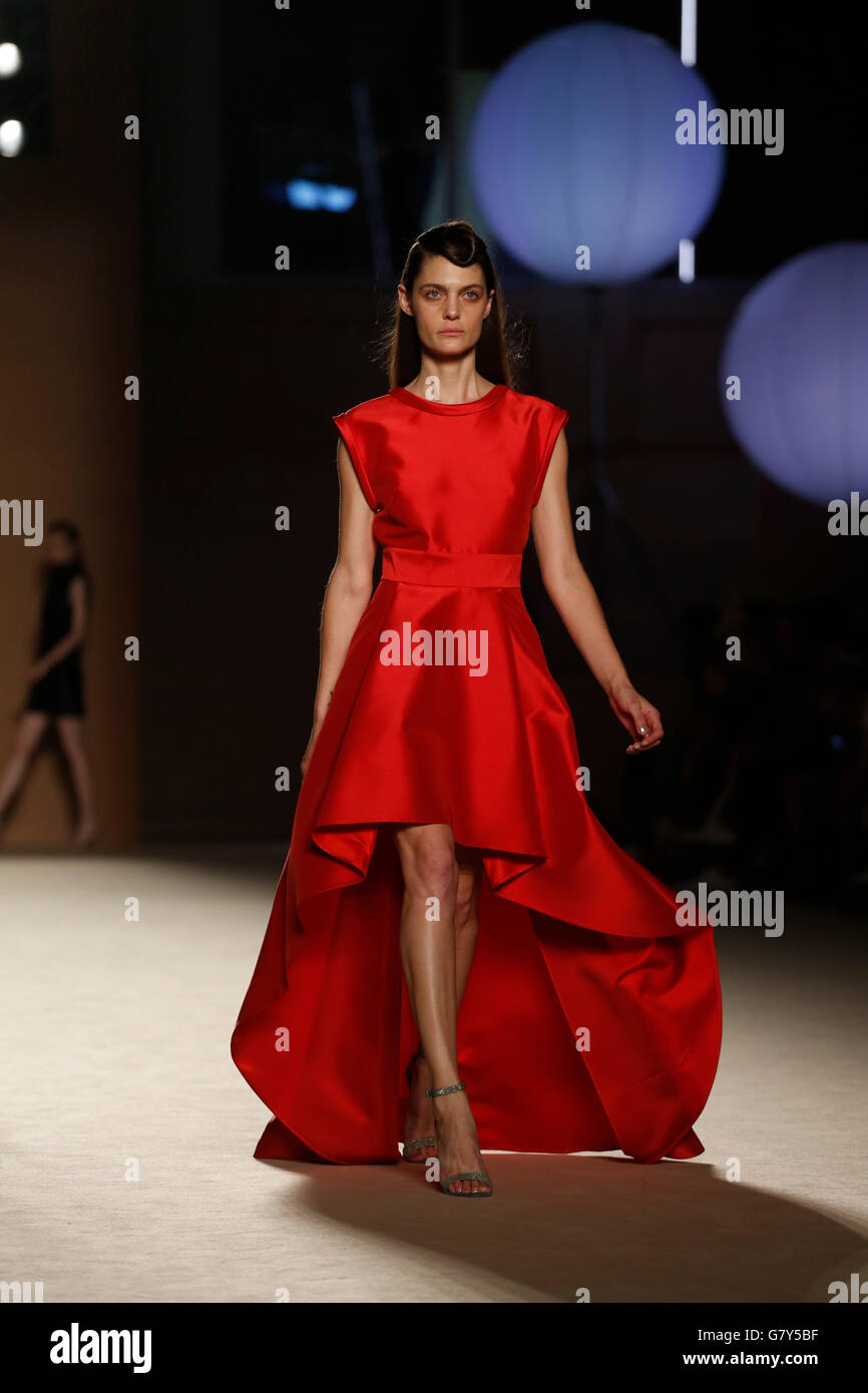 Barcelona, Spain. June 27, 2016. Models walks during the Justicia Ruano ...