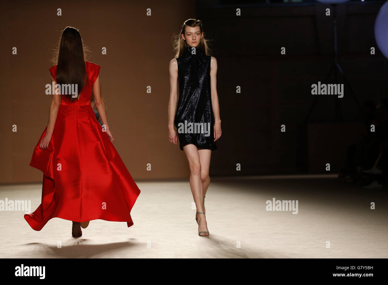 Barcelona, Spain. June 27, 2016. Models walks during the Justicia Ruano ...