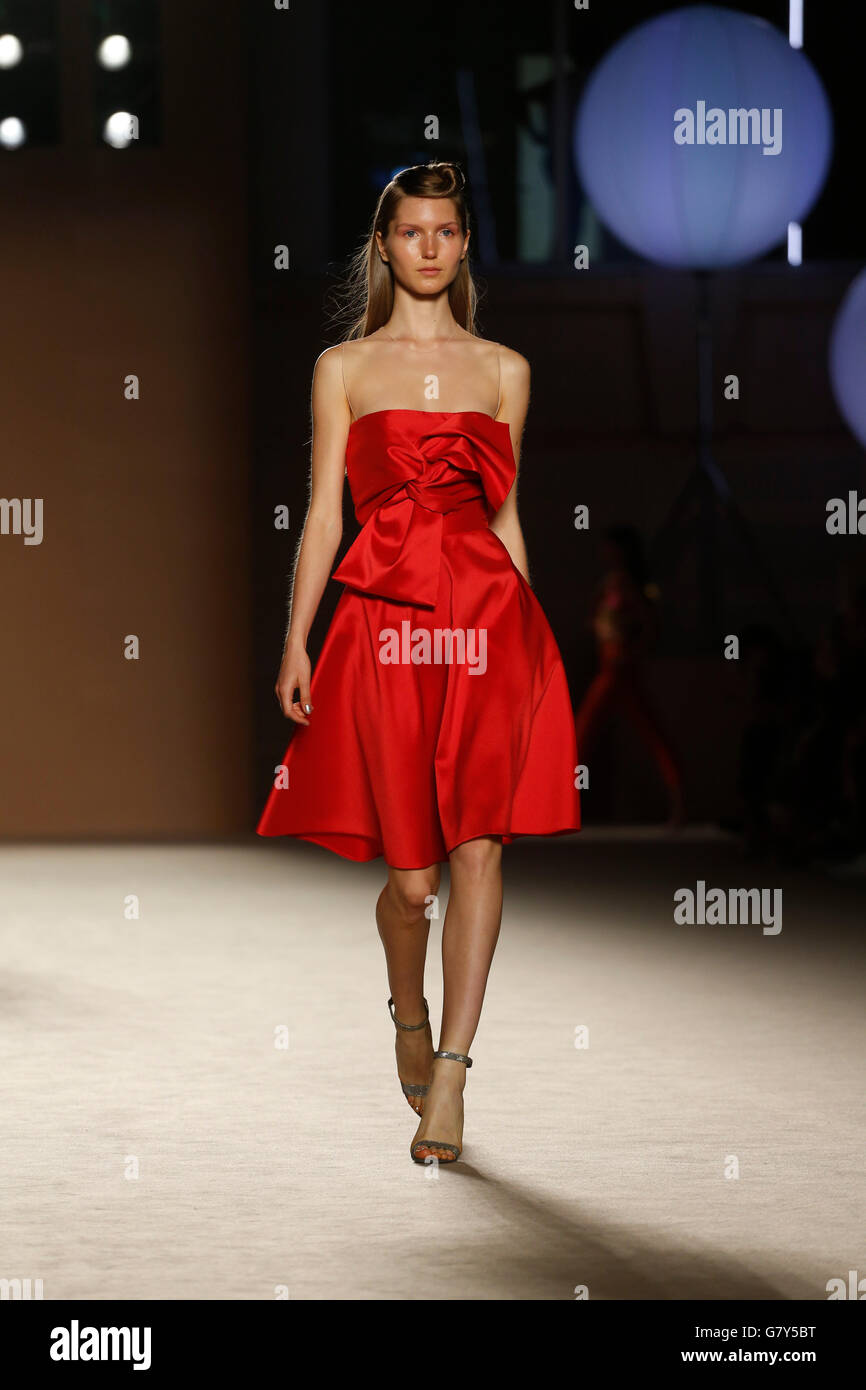 Barcelona, Spain. June 27, 2016. Models walks during the Justicia Ruano ...