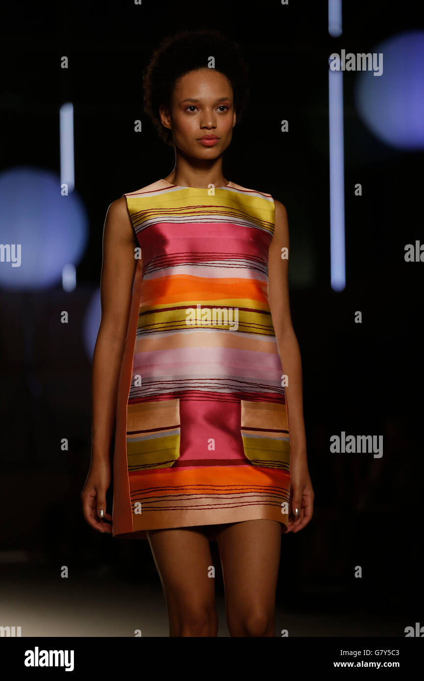 Barcelona, Spain. June 27, 2016. Models walks during the Justicia Ruano ...