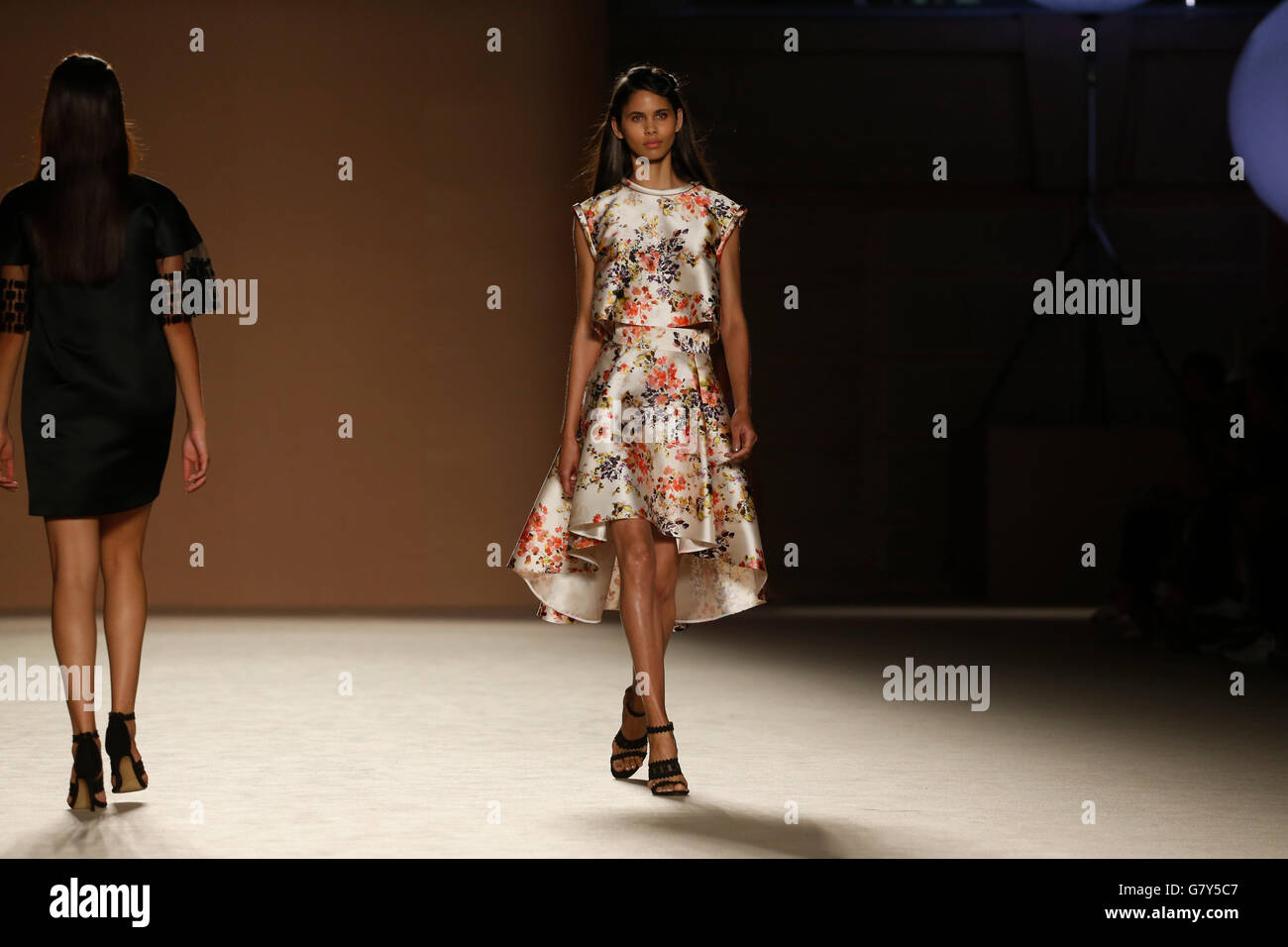 Barcelona, Spain. June 27, 2016. Models walks during the Justicia Ruano ...