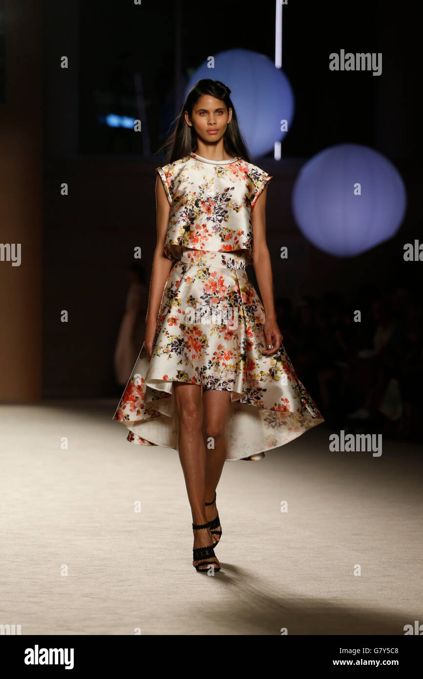Barcelona, Spain. June 27, 2016. Models walks during the Justicia Ruano ...