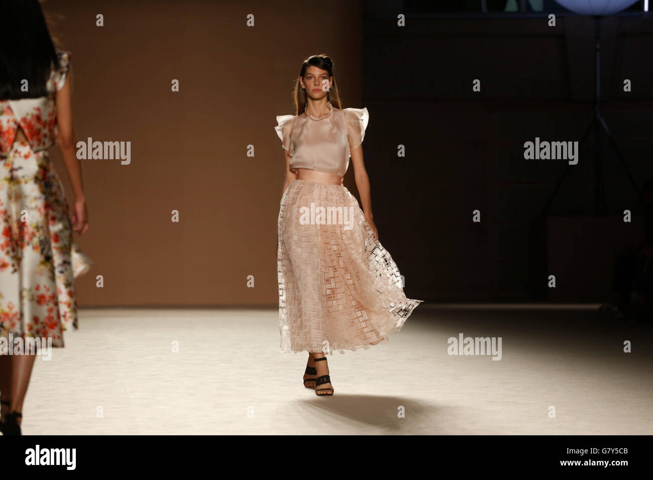 Barcelona, Spain. June 27, 2016. Models walks during the Justicia Ruano ...
