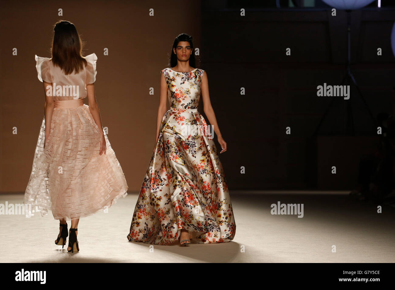 Barcelona, Spain. June 27, 2016. Models walks during the Justicia Ruano ...