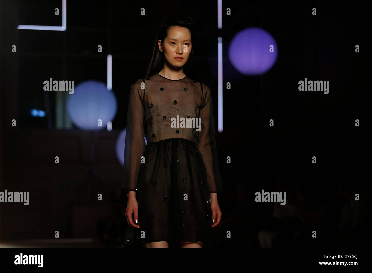 Barcelona, Spain. June 27, 2016. Models walks during the Justicia Ruano ...