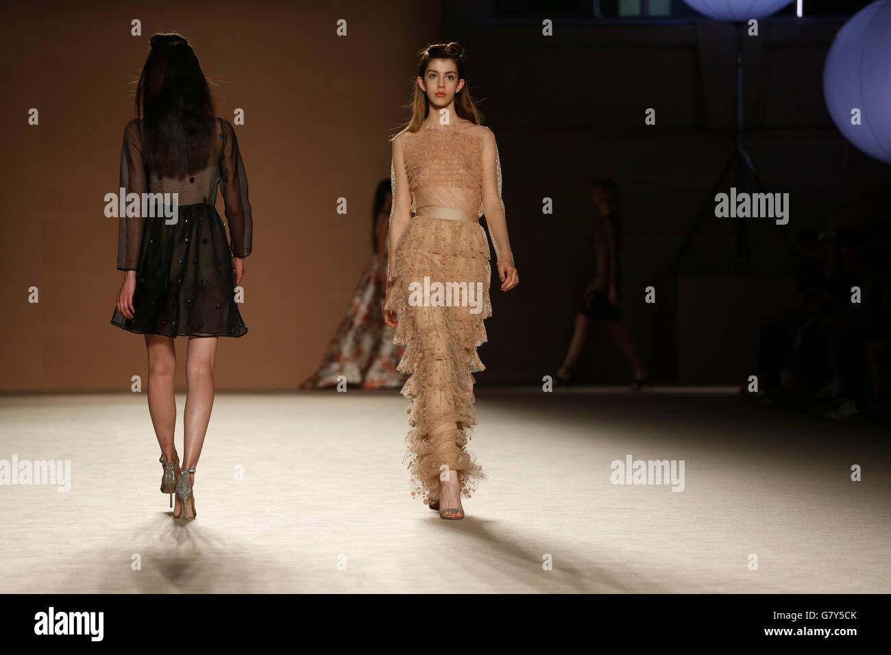 Barcelona, Spain. June 27, 2016. Models walks during the Justicia Ruano ...