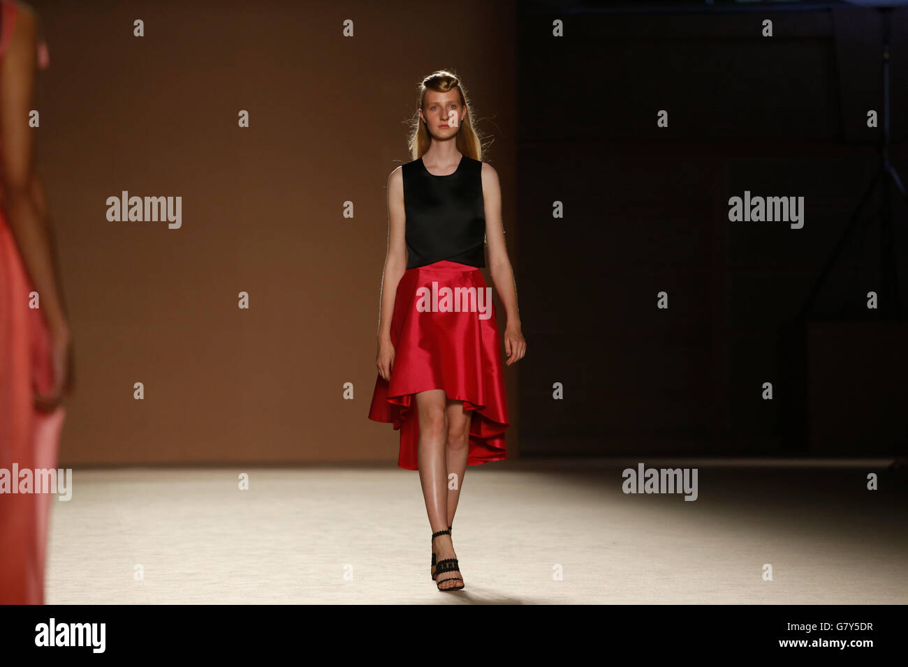 Barcelona, Spain. June 27, 2016. Models walks during the Justicia Ruano ...