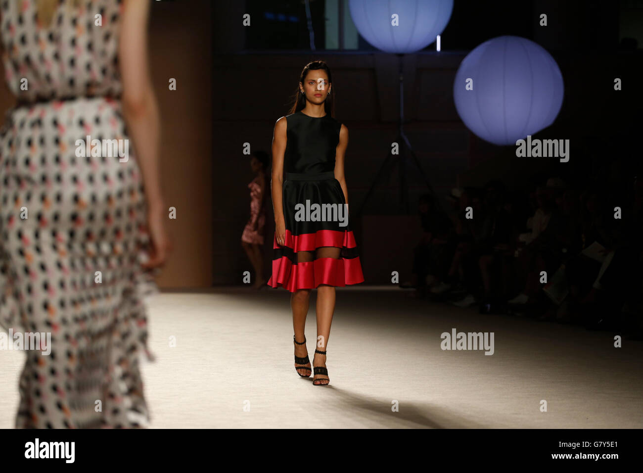 Barcelona, Spain. June 27, 2016. Models walks during the Justicia Ruano ...
